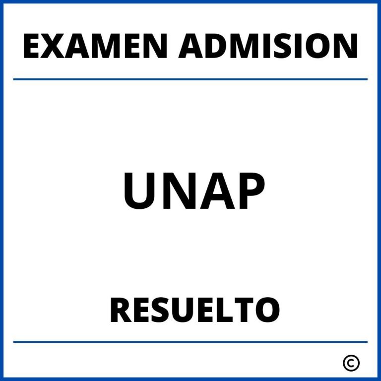 Examen de Admision Resuelto UPC 2025